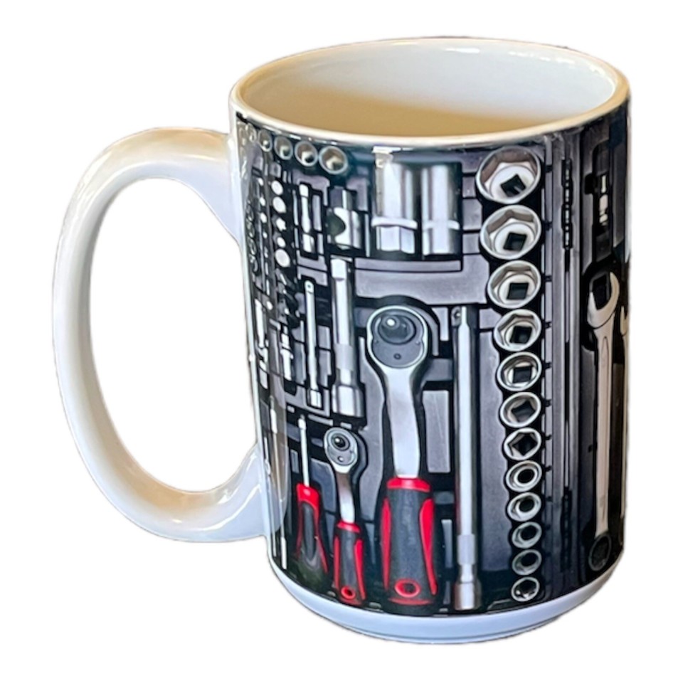 15oz Ceramic Coffee-Tea Mug/Cup~Tools~Sockets~Wrench~Screwdrivers ...