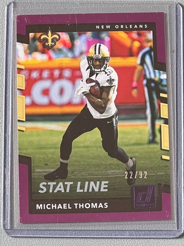 2017 Donruss Season Stat Line Insert SP /92 Purple Parallel #16 Michael ...