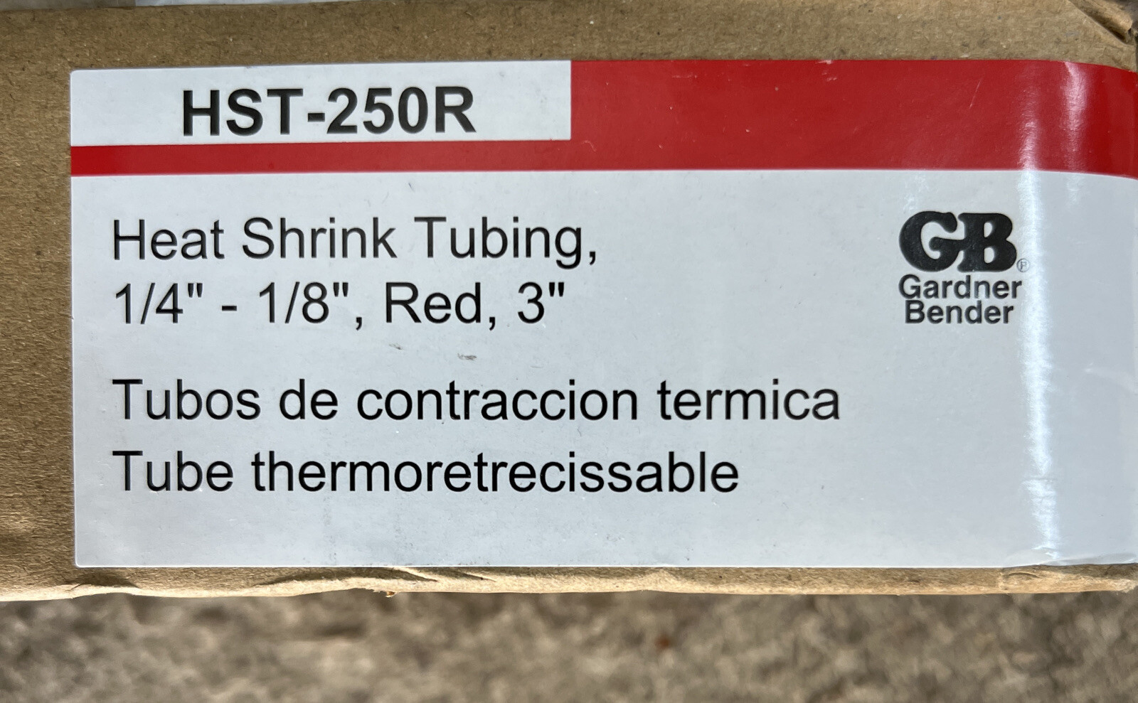 Gardner Bender 1/4" - 1/8" Heat Shrink Tube HST-250R | eBay