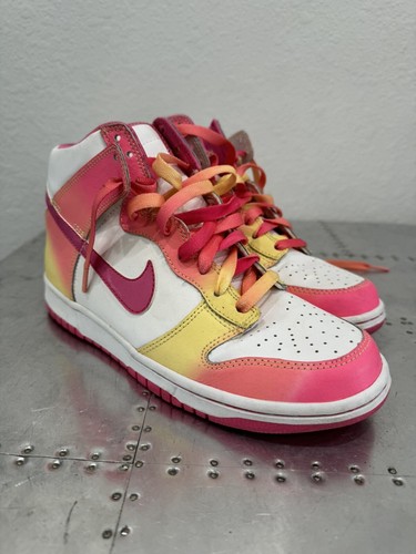 Nike Dunk High GS Shoes Youth 6 Rainbow High Top Basketball Sneaker ...