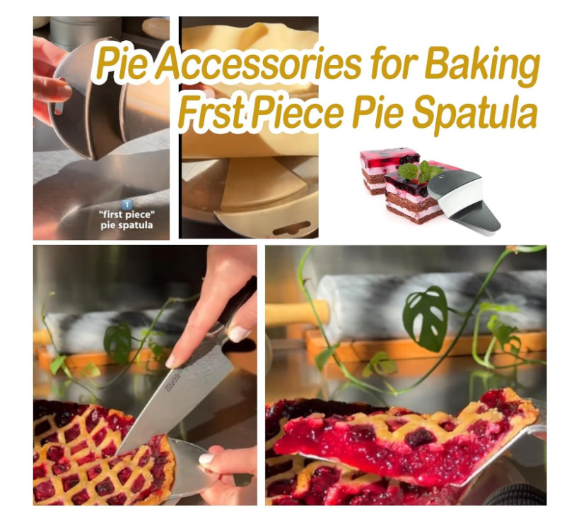 First Slice Pie Spatula,Triangle Pie Cutter, Professional Pizza Cake ...