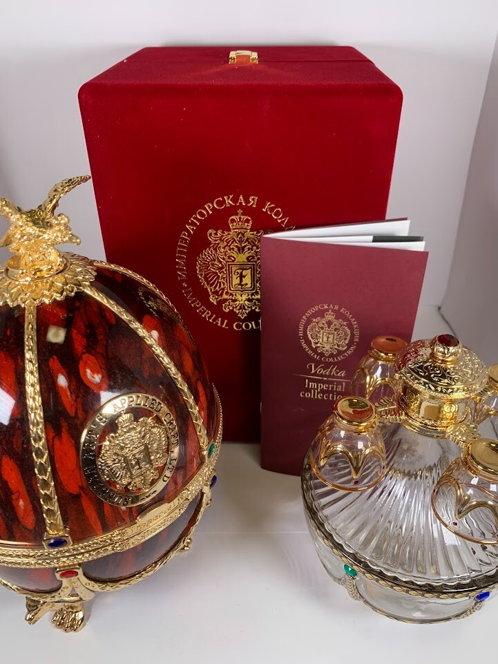 Ladoga Imperial Collection Vodka Ruby Empty Bottle Imperial Egg With ...