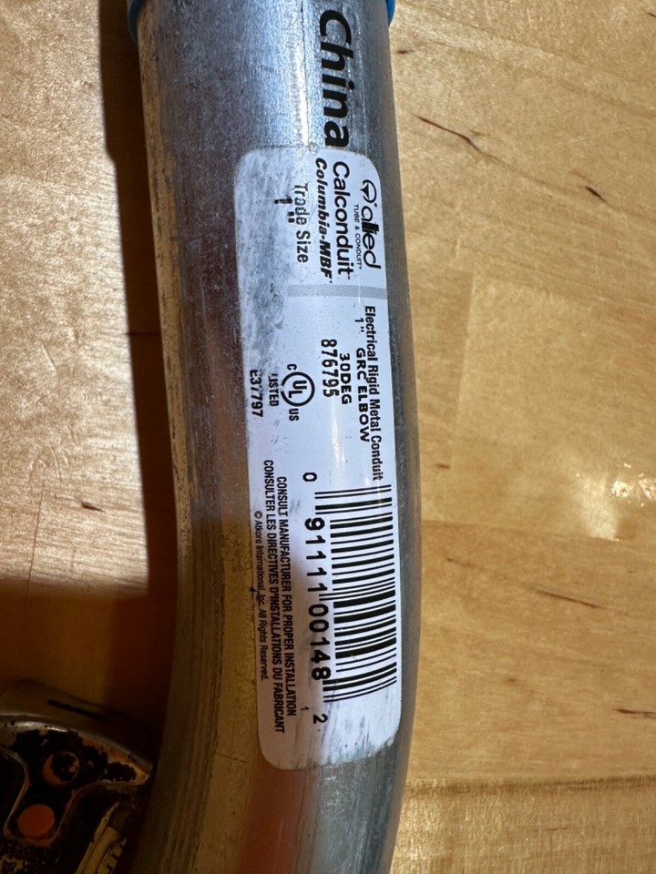 Allied GRC Elbow 30 -degree 1" trade size | eBay