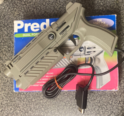 LOGiC 3 Predator DUAL FORMAT AUTOMATIC GUN FOR SONY PSX PS1 & SEGA ...