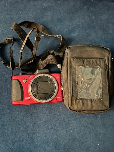 GE G100 14.4MP 15x Full HD Digital Camera Red Tested Working | eBay