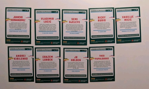 Donruss Euroleauge 9 Cards Lot Yellow Ricky Rubio Legends 2023-24 | eBay