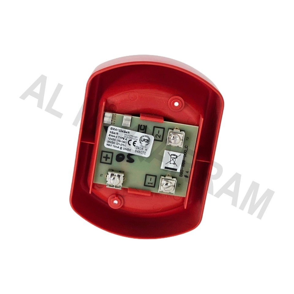 Notifier EMA1224B4R NS4/R Addressable Fire Alarm Sounder Red | eBay ...