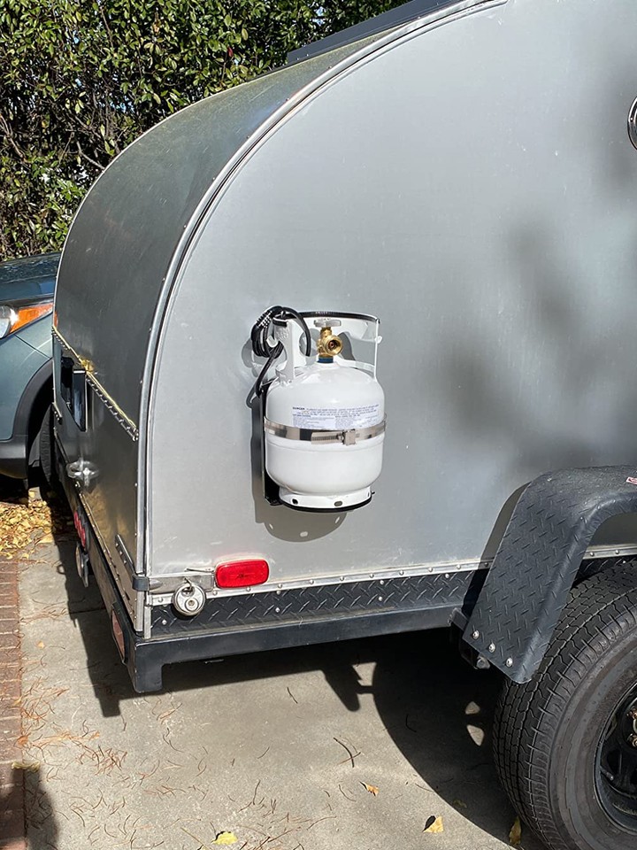 5 LB Propane Tank Holder Bracket Mounting Kit RV Truck Trailer ...
