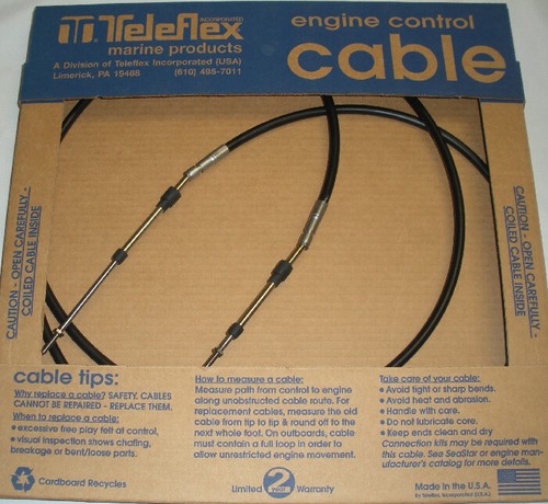 SeaStar Teleflex CCX63314 Tfxtreme Control Cable 14 ft 10/32" Threaded ...