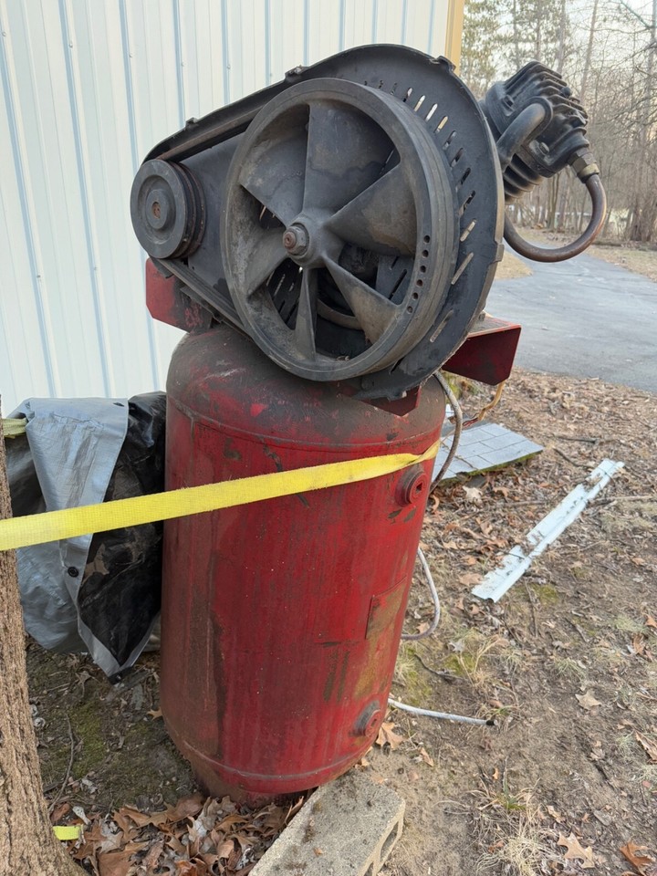 Snap On 7.0 hp 80 gallon three phase air compressor 175 psi max ...