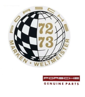 Porsche Window Decal 72 73 Marken Weltmeister World Champion GENUINE | eBay