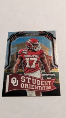 Marvin Mims 2023 Prizm Draft Picks Student Orientation #SO-20 Oklahoma Sooners | eBay