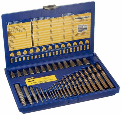IRWIN HANSON Vise Grip 11135 35 Pc. Master Screw Extractor Set w/Cobalt ...