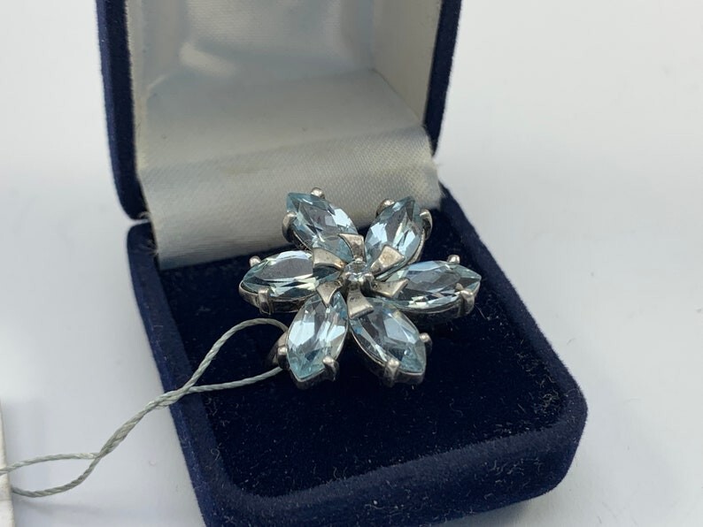 Vintage USSR Ring Sterling Silver 925 Stone Beautiful Jewelry Women's ...