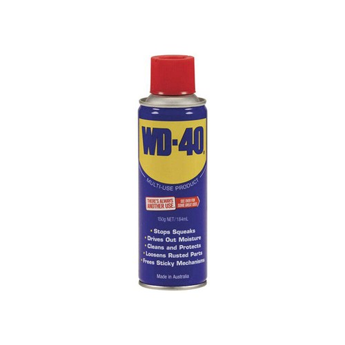 WD40 Spray Can 150 Gram Multi Use Water Displacing and Rust Preventing ...