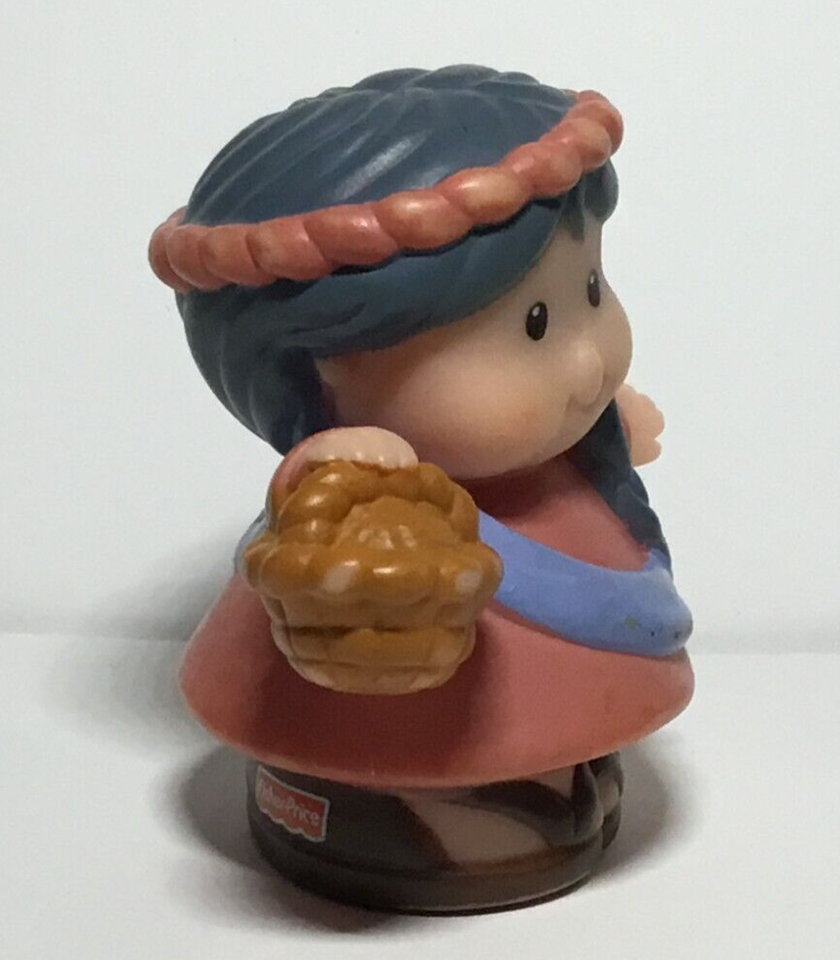 2002 Fisher Price Little People Native American Girl w/Basket Figure | eBay
