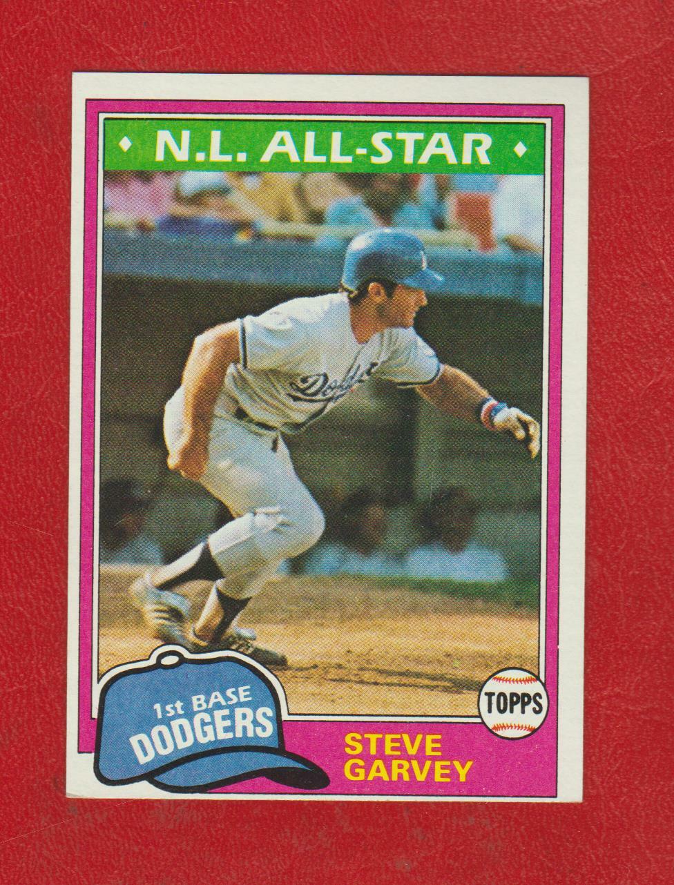 1981 Topps # 530 Steve Garvey Los Angeles Dodgers San Diego Padres NEAR ...