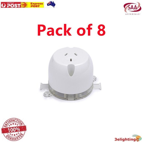 8x Plug Base Surface Socket 10 Amp Electrical Outlet Base Sockets LED Downlight | eBay Australia