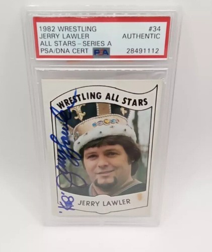 1982 Wrestling All Stars Jerry Lawler Autograph Auto PSA Authentic | eBay