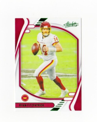 2021 Panini Absolute Ryan Fitzpatrick #17 Green Foil Washington ...