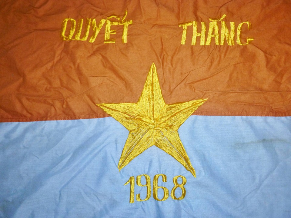 Tet Offensive 1968 - Viet Cong Flag - National Front - NLF - Vietnam ...