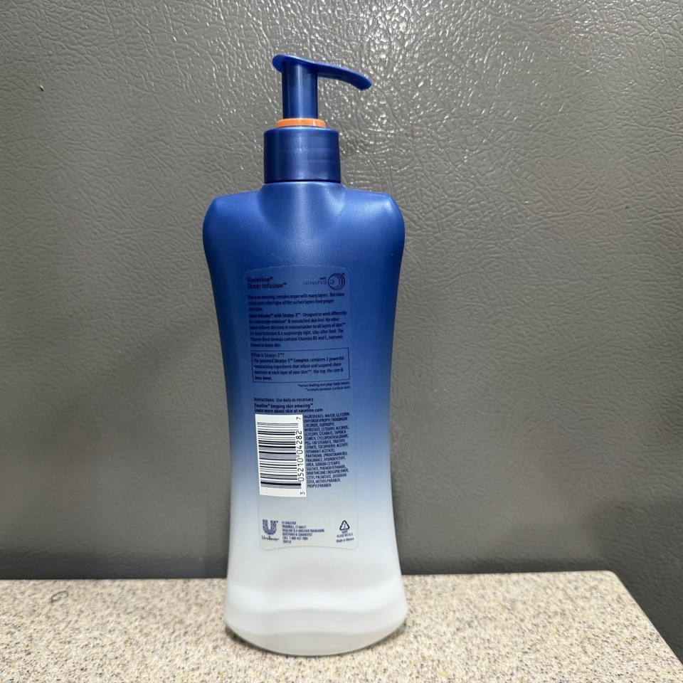 Vaseline Sheer Infusion Stratys 3 Vitamin Burst Body Lotion 13.5 fl oz ...
