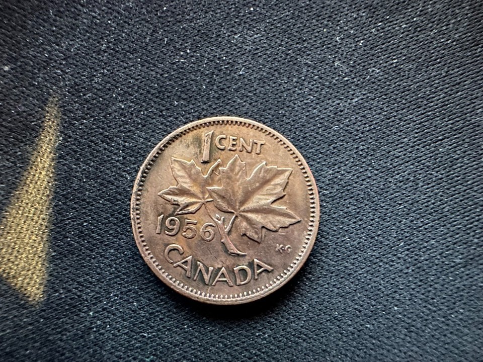1956 Canadian Circulated One Cent Elizabeth II Coin! | eBay