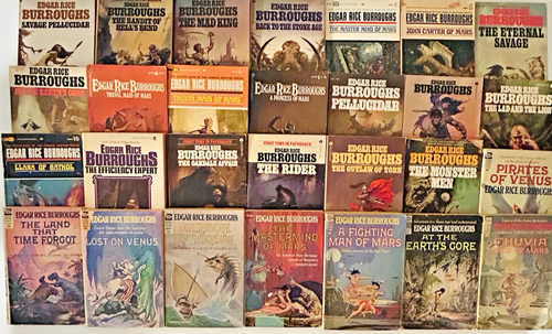 Lot of 28 Edgar Rice Burroughs Vintage PBs – Ace & Ballantine Mars RARE ...