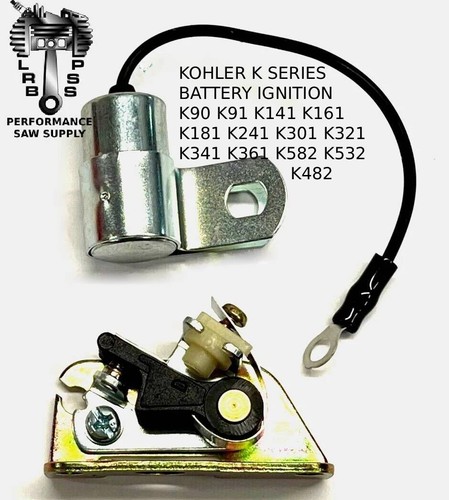 POINTS & CONDENSER KIT FIT KOHLER K181 K241 K301 K321 K341. 47 150 03 ...