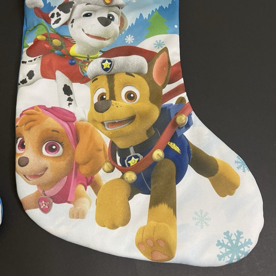 Paw Patrol Christmas Stockings Lot of 2 Nickelodeon Holiday Decor Kids ...
