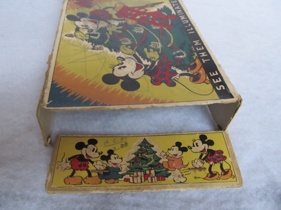 10 Vtg Disney Christmas Light Covers - Plastic Bells - Original Box, No ...