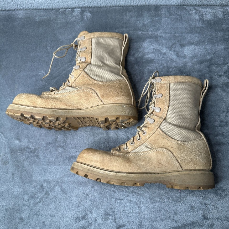 Bates US Army Desert Combat Boots Gore-Tex Vibram Sole Tan Mens Size 7W ...