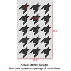 Houndstooth Wall Stencils Allover Pattern for DIY walls decor | eBay