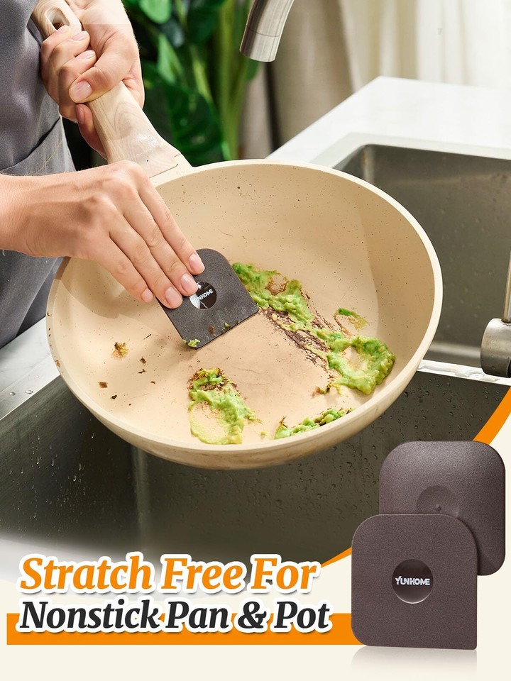 Chef Pan Scraper Pan Scrapers Dish Scraper Tool Kitchen Set 6 Pack Food ...