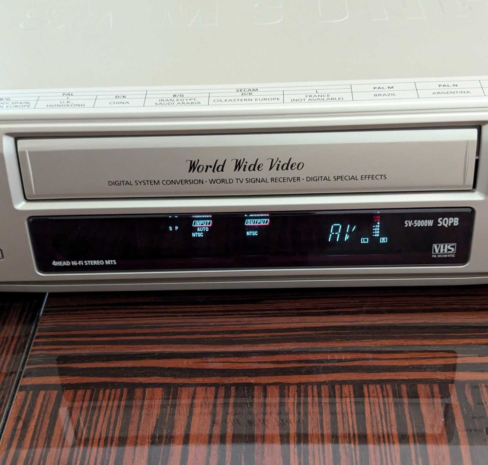 Samsung SV-5000W World Wide Video VHS VCR PAL SECAM NTSC No Remote | eBay