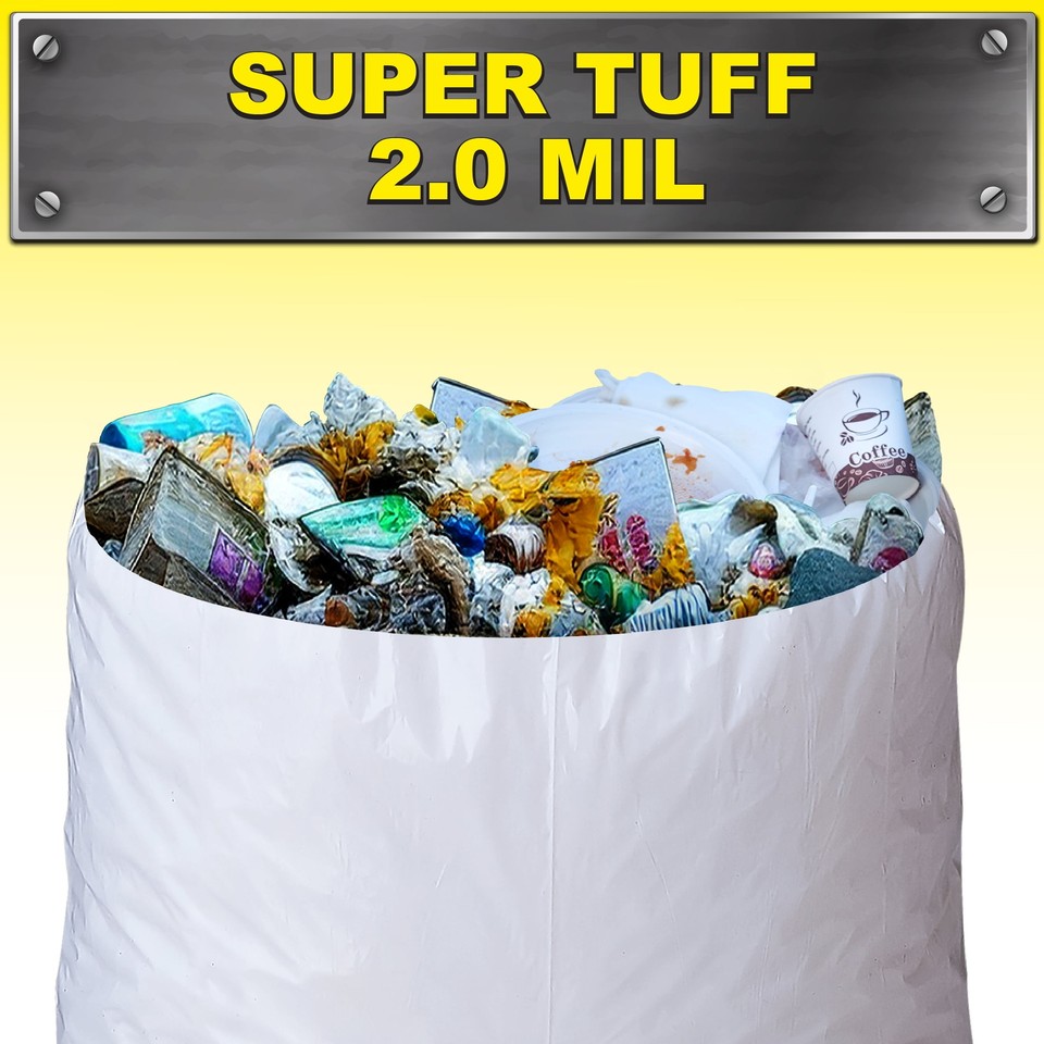 Brute Super Tuff Compactor Trash Bags, 20 Gallon, 20 Count | eBay