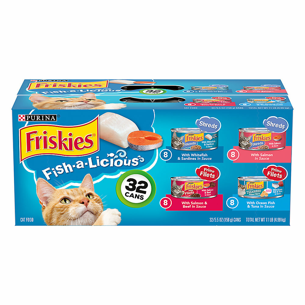 Friskies FishALicious Wet Cat Food Variety Pack, 5.5 oz, 32 Cans | eBay