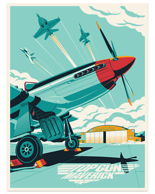 Top Gun Maverick by Steve Thomas Ltd Edition x/85 Screen Print Poster ...