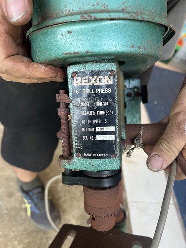 REXON 8", Drill Press, 5 Speed, RDM-30A. tools, workshop, garage, shed ...