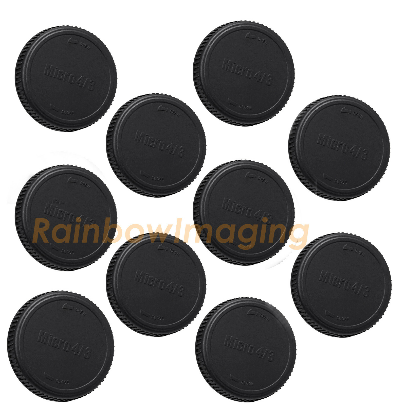 10 Pcs Lens Rear Cover Caps for Micro 4/3 M43 Mount Olympus E-P5 E-PL6 ...