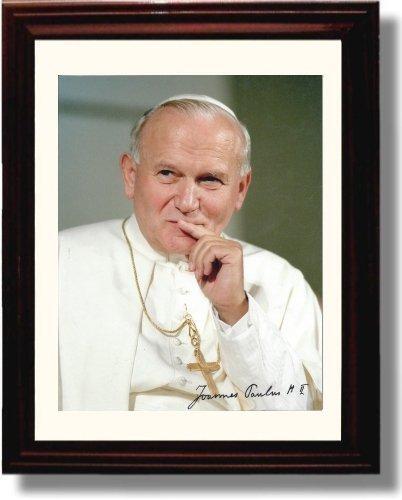 16x20 Framed Pope John Paul II Autograph Promo Print | eBay