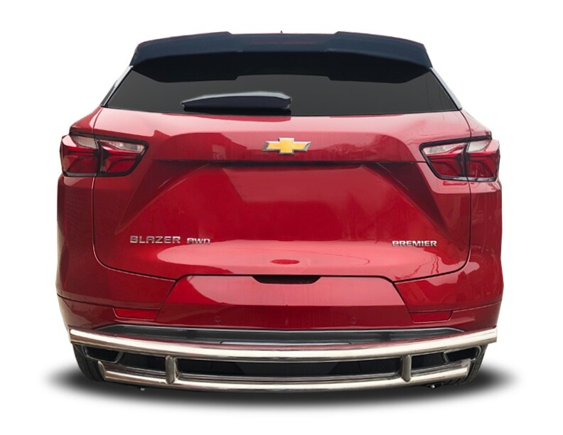 Fits 2019-2022 Chevrolet Blazer Black Rear Double Layer Bumper ...