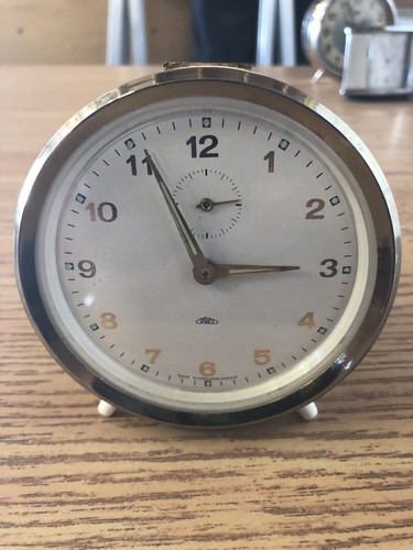 Vintage Art Deco PRIM clock Czechoslovakia alarm clock mechanical wind ...