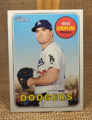 2018 Topps Heritage Ross Stripling Baseball Card #621 Dodgers FREE S&H ...