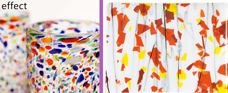 3*30g COE 90 Confetti glass Fusing Fusible glass hot melt DIY Supplies ...