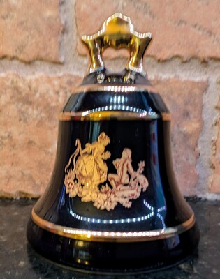 Limoges Cobalt Blue Bell With 22K Gold Trim Courting Couple Castel ...