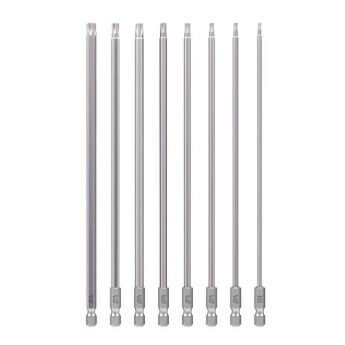 Long Reach 200mm TORX Screwdriver Bit Set T8 For T15 for T20 for T25 ...
