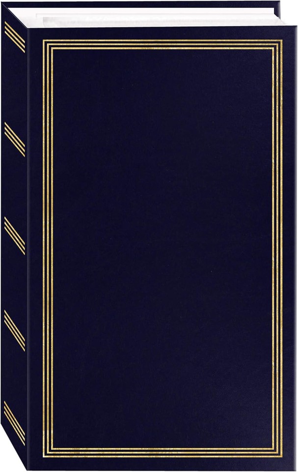 Navy Blue 4x6 Photo Album 504 Photos Leatherette Cover Archival Safe ...