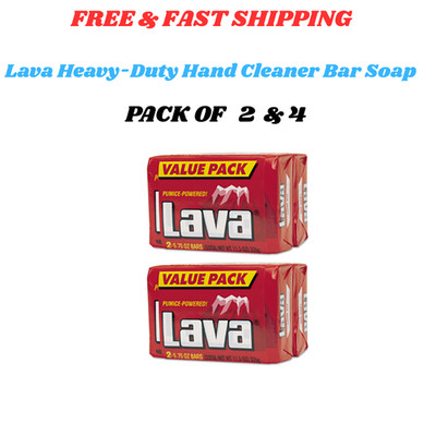 Lava Heavy-Duty Hand Cleaner Bar Soap, 5.75 oz 4 Pack | eBay