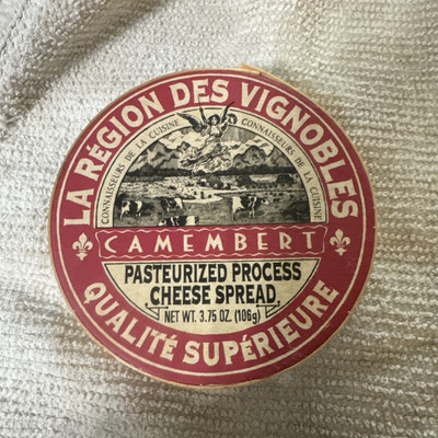 VINTAGE CAMEMBERT CHEESE SPREAD ROUND CARDBOARD EMPTY CONTAINER BOX 4 ...